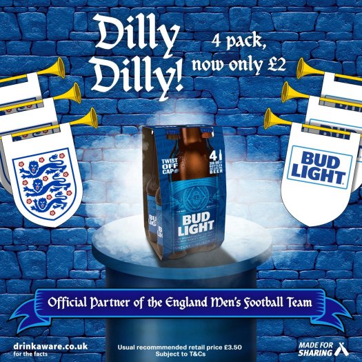 Bud Light/Drinkaware.co.uk sponsor English football – Alcoholaware