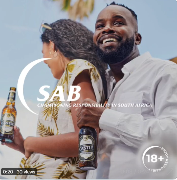 Anheuser Busch advertising alcohol in South Africa – man is out front ...