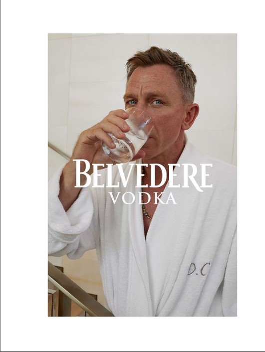 LVMH use Daniel Craig – #BelvedereVodka 45% #alcoholad – Alcoholaware