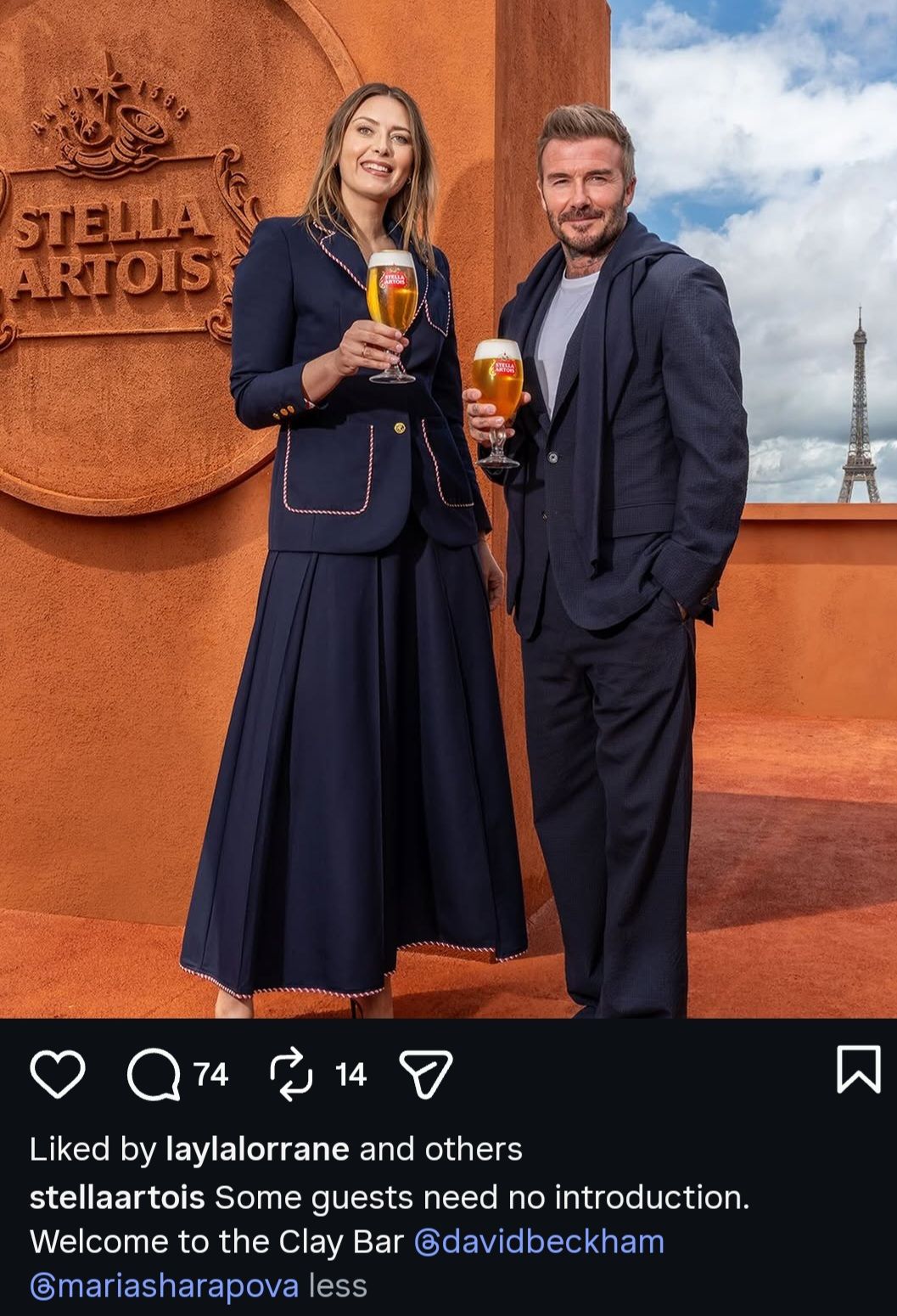 Top dollar 💵 influencers Sharapova and Beckham used by Stella Artois # ...