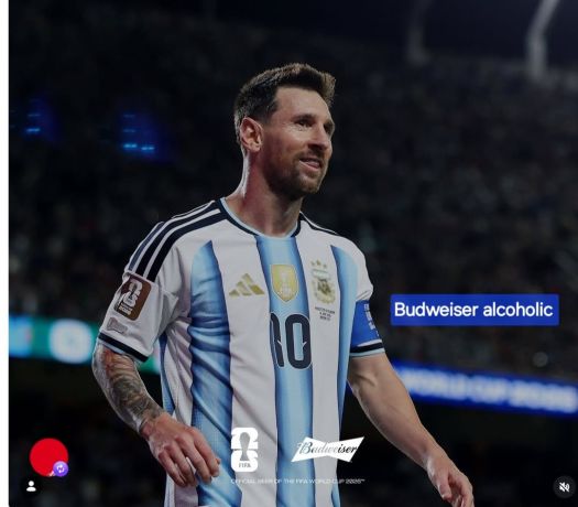 .@budweiser #alcoholic use Leo Messi #FIFAworldcup – Alcoholaware